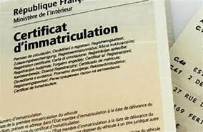 CARTE GRISE - CERTIFICAT D'IMMATRICULATION
